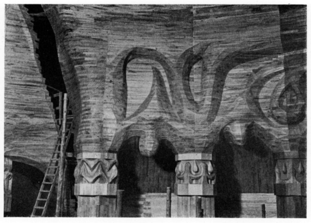 Interior photos of Rudolf Steiner's First Goetheanum