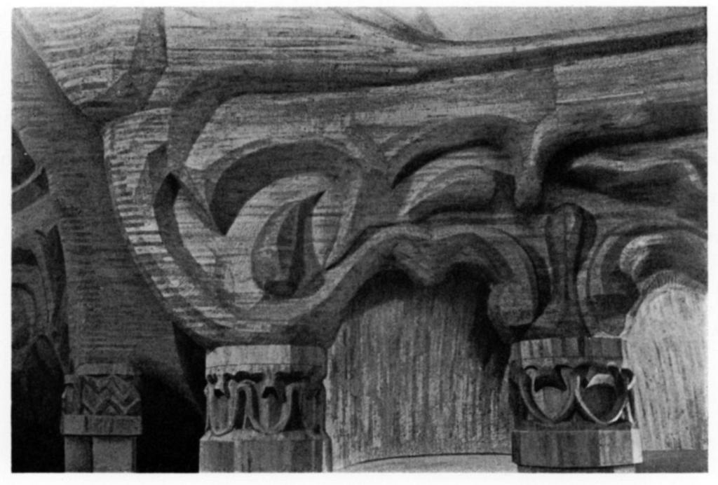 Interior photos of Rudolf Steiner's First Goetheanum